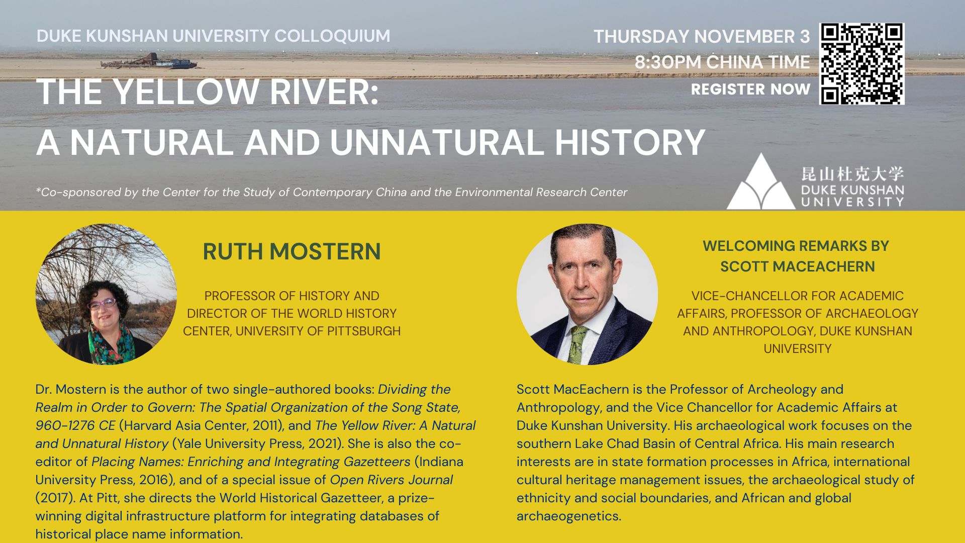 Duke Kunshan University Colloquium | The Yellow River: A Natural and Unnatural History - CSCC ...